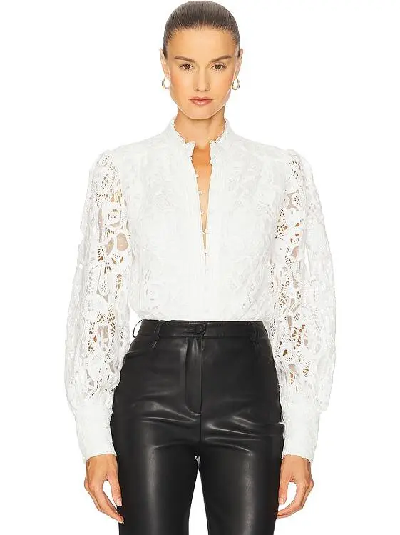 Bardot Remy Lace Bodysuit - Orchid White
