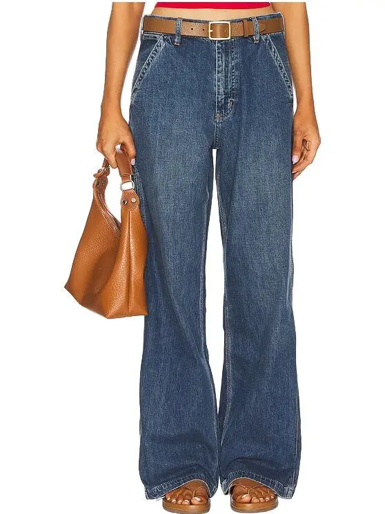 Denimist Teri Wide Leg Carpenter Jeans - Shane Indigo