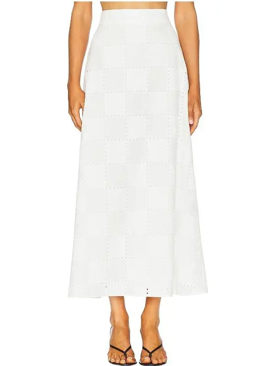 IVY OAK Samantha Maxi Skirt - Snow White