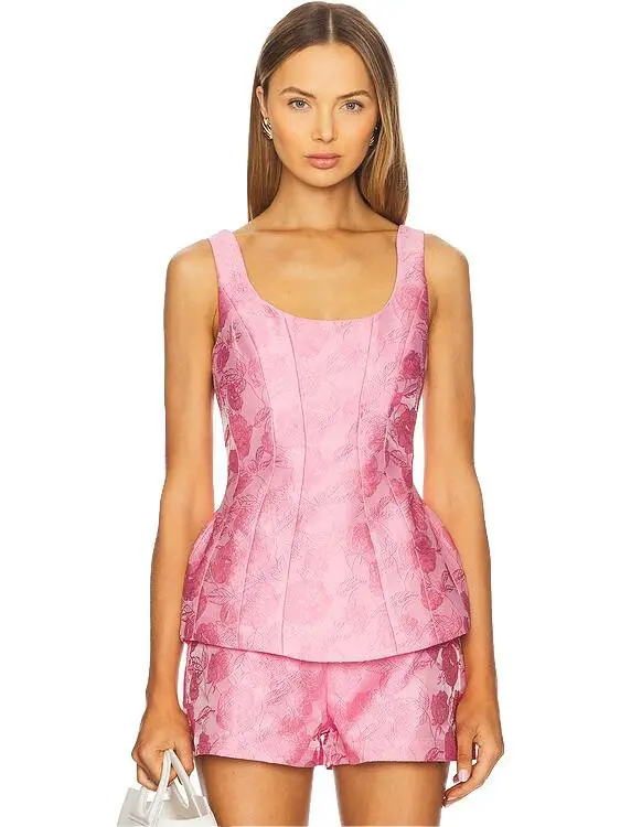 Amanda Uprichard Empire Top - Light Pink