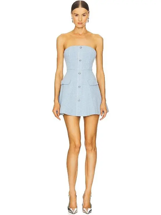 MORE TO COME Anwen Mini Dress - Baby Blue