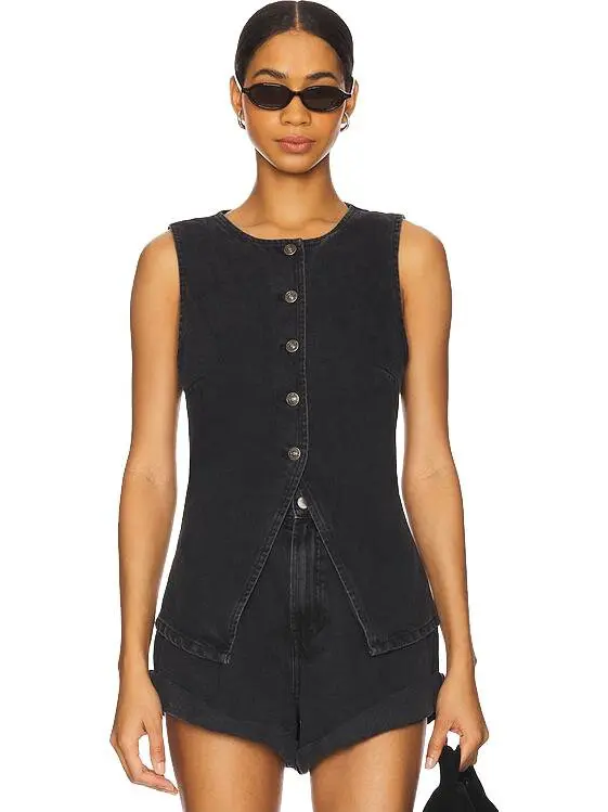 Free People We The Free Aimee Vest - Black