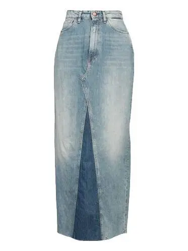 3x1 Denim Flared Skirt - Blue