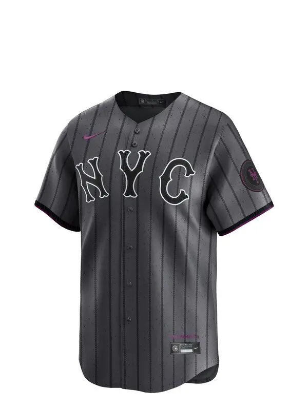Nike Francisco Lindor New York Mets City Connect Mlb Limited Jersey - Grey