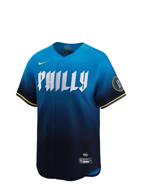 Nike Trea Turner Philadelphia Phillies City Connect Dri-fit Adv Mlb Limited Jersey - Blue