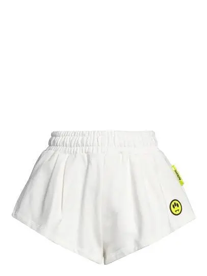 BARROW Cotton Athletic Shorts - White