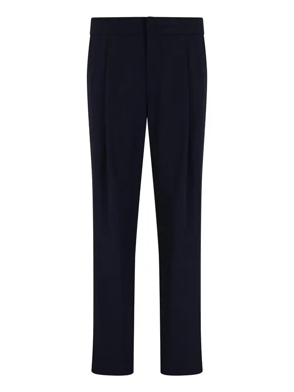 Giorgio Armani Single-pleat Trousers - Navy_blue