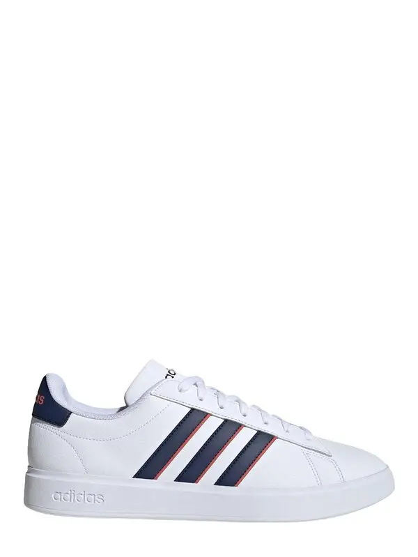 Adidas Grand Court Sneakers - Cloud White/dark Blue/preloved Scarelet Red