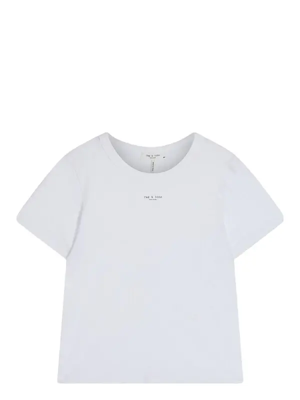 Rag & Bone Logo-print Pima Cotton-jersey T-shirt - White