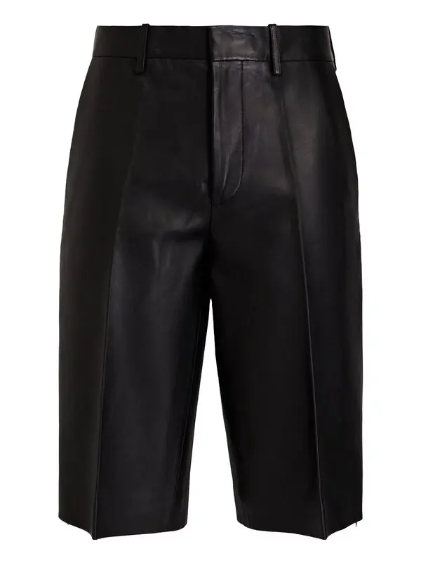 Helmut Lang Leather Shorts - Black