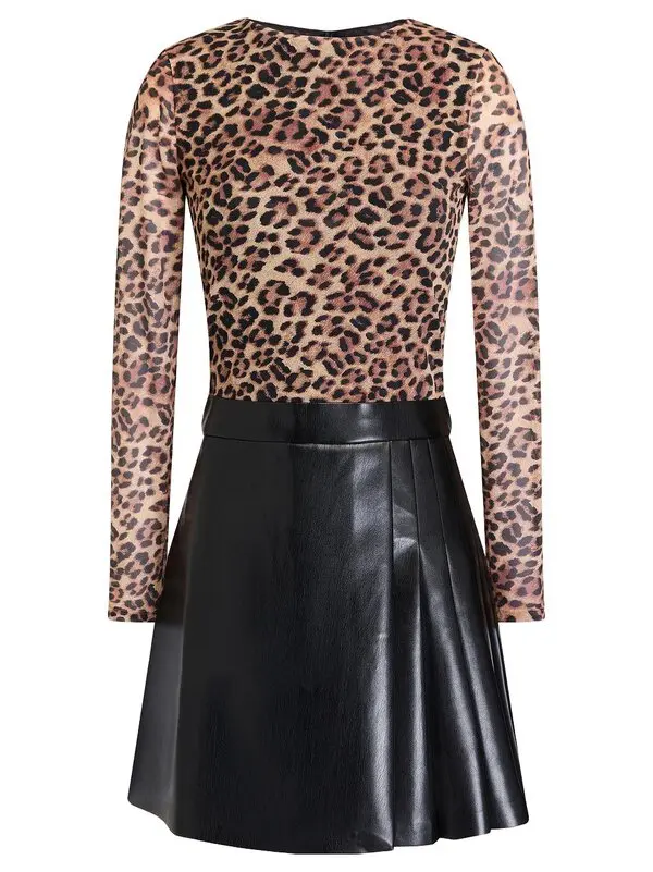 Alice + Olivia Leopard-print Mini Dress - Animal Print