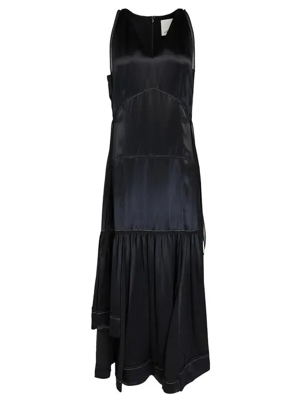 3.1 Phillip Lim Bead-embellished Layered Midi Dress - Black