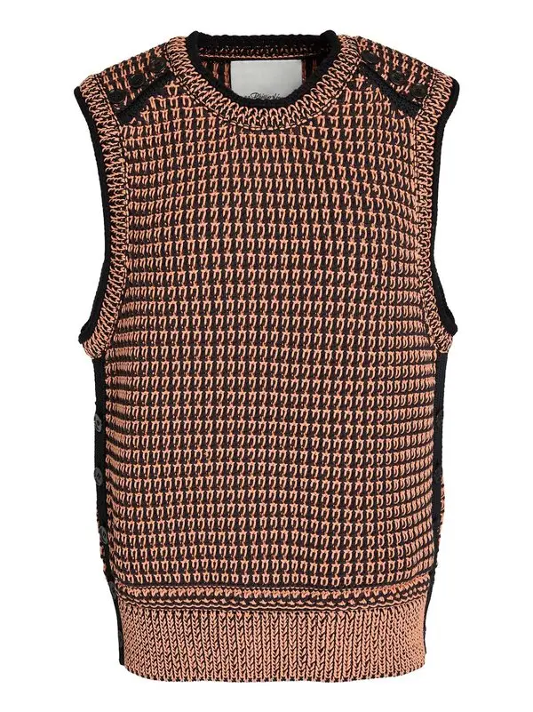 3.1 Phillip Lim Two-tone Knitted Vest - Light Brown