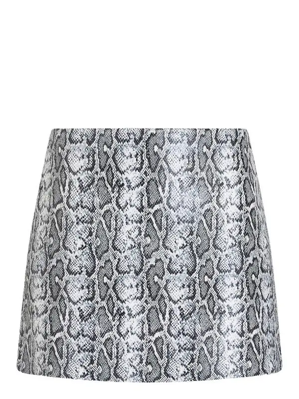 Alice + Olivia Snake-print Mini Skirt - Animal Print