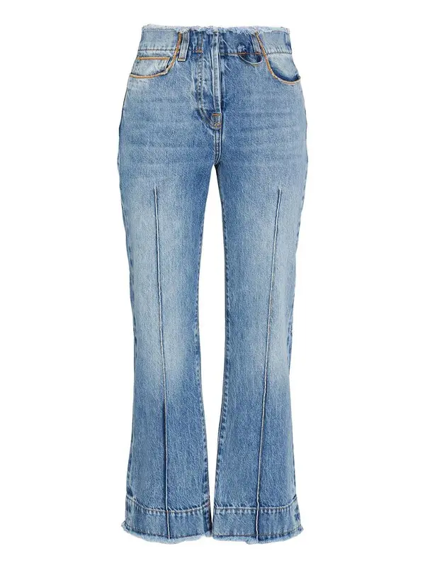 Jacquemus Le De Nimes Linon Kick-flare Jeans - Mid Denim