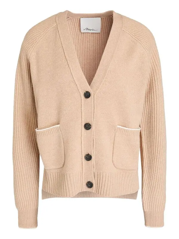 3.1 Phillip Lim Ribbed-knit Cardigan - Sand
