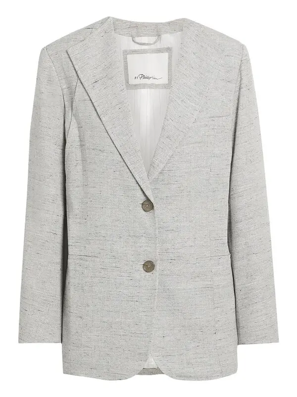 3.1 Phillip Lim Slub Woven Blazer - Gray