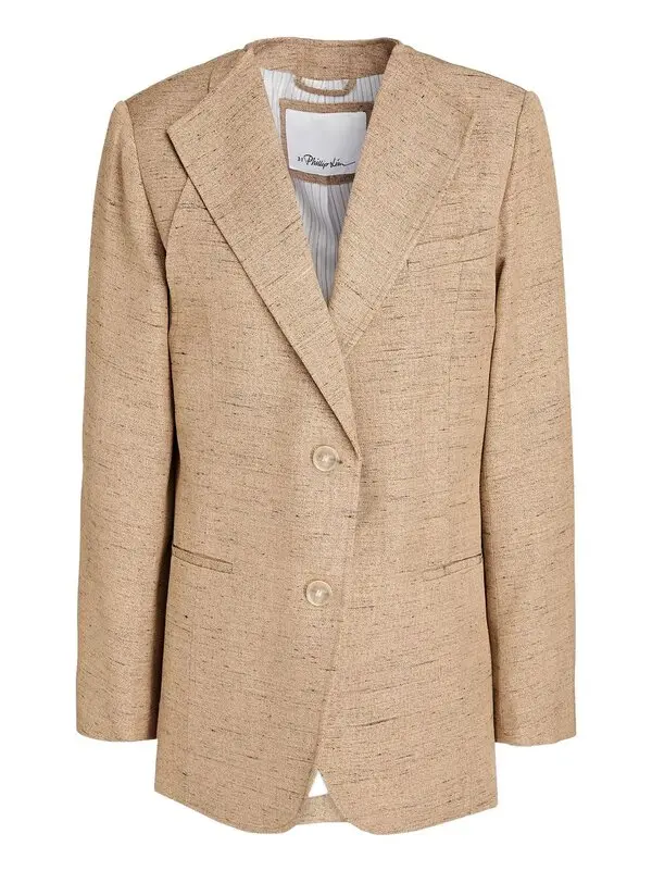 3.1 Phillip Lim Slub Woven Blazer - Neutral