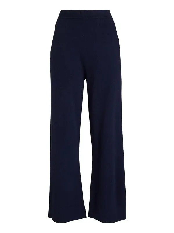 3.1 Phillip Lim Knitted Wide-leg Pants - Midnight Blue