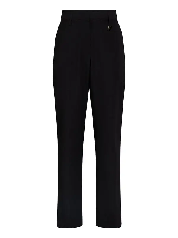 Jacquemus Wool Straight-leg Trousers - Black