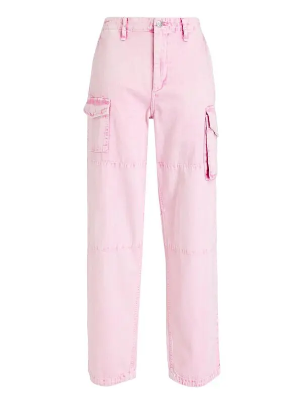 Rag & Bone Nora High-rise Cargo Jeans - Baby Pink
