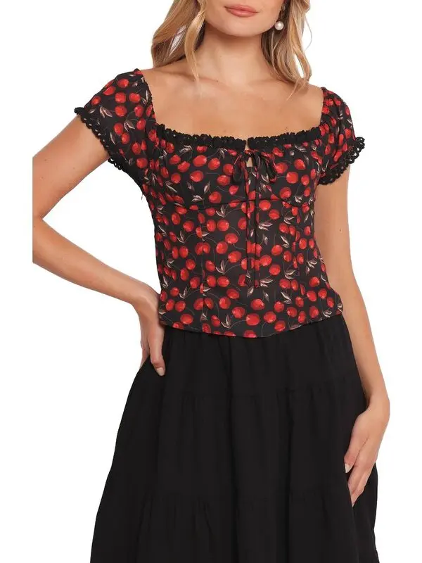 PETAL & PUP Wello Bustier Top - Cherry