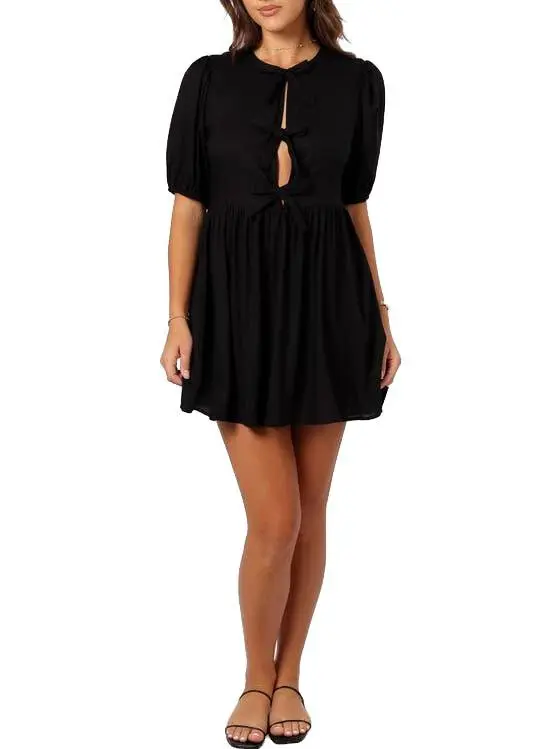 PETAL & PUP Harlyn Mini Dress - Black