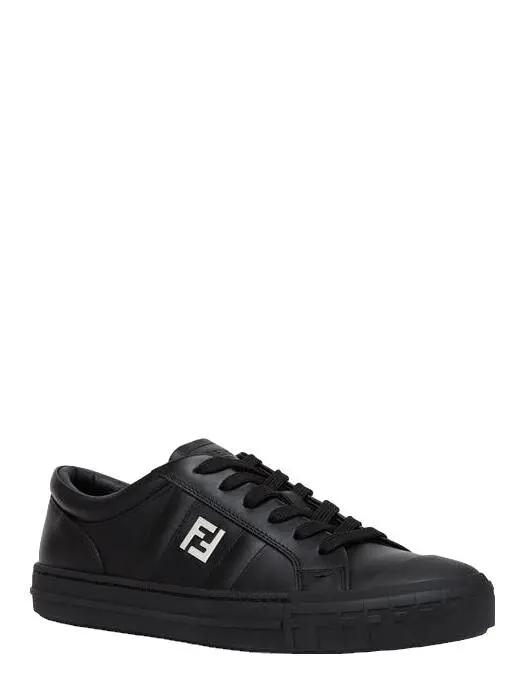 Fendi Domino Leather Sneakers - F0qa1 Nero