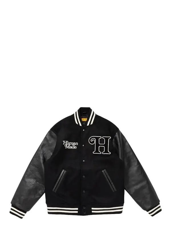 HUMAN MADE X Verdy Varsity Jacket - Black