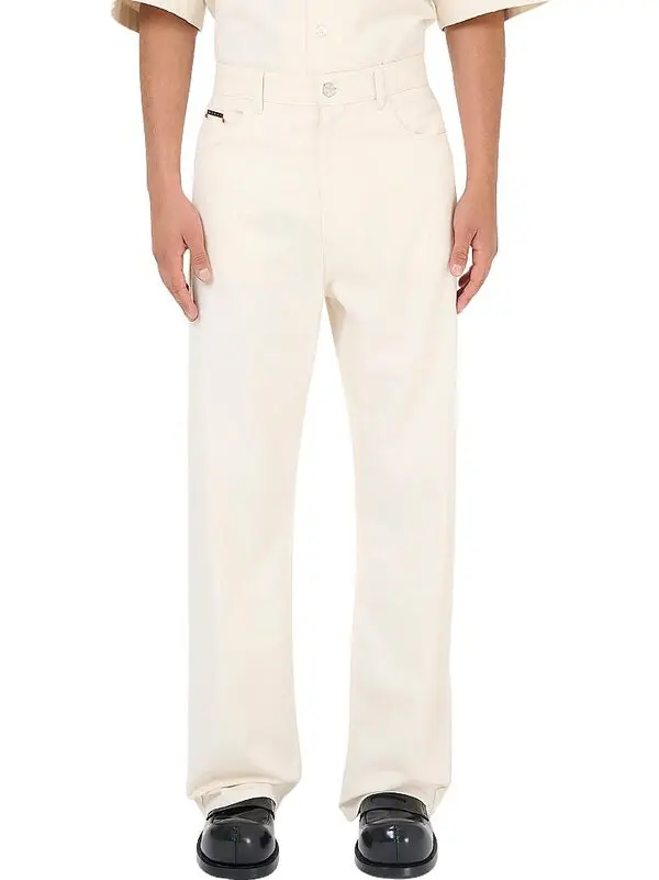 Marni Straight Fit Denim Jeans - Bone