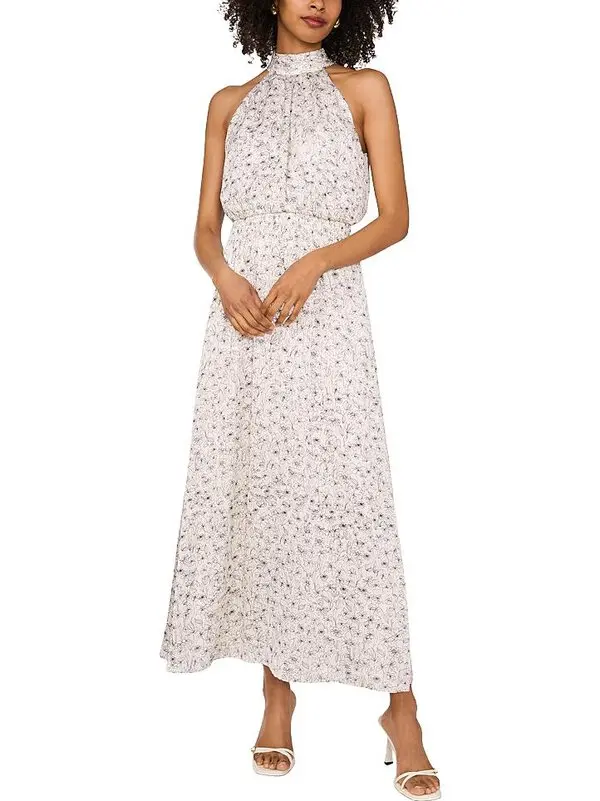 Vince Camuto Halter Neck Maxi Dress - New Ivory
