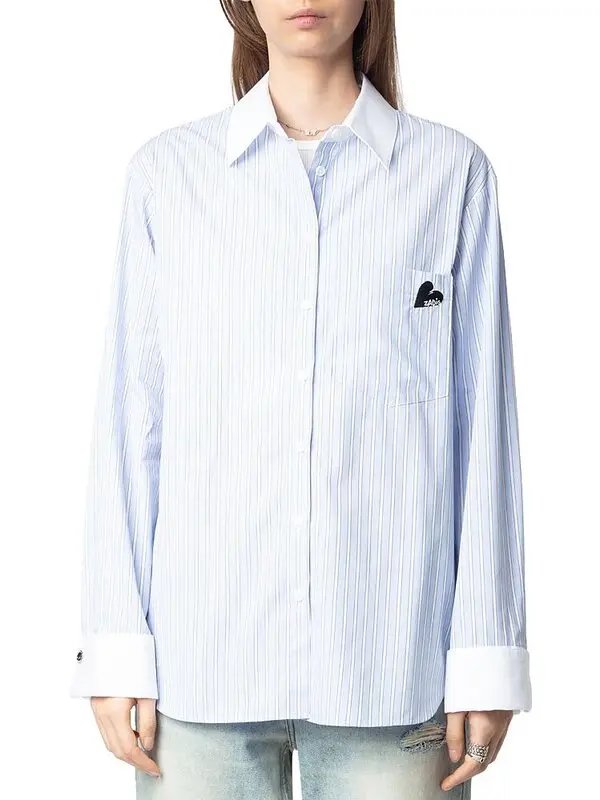 Zadig&Voltaire Morning Pop Striped Shirt - Mist
