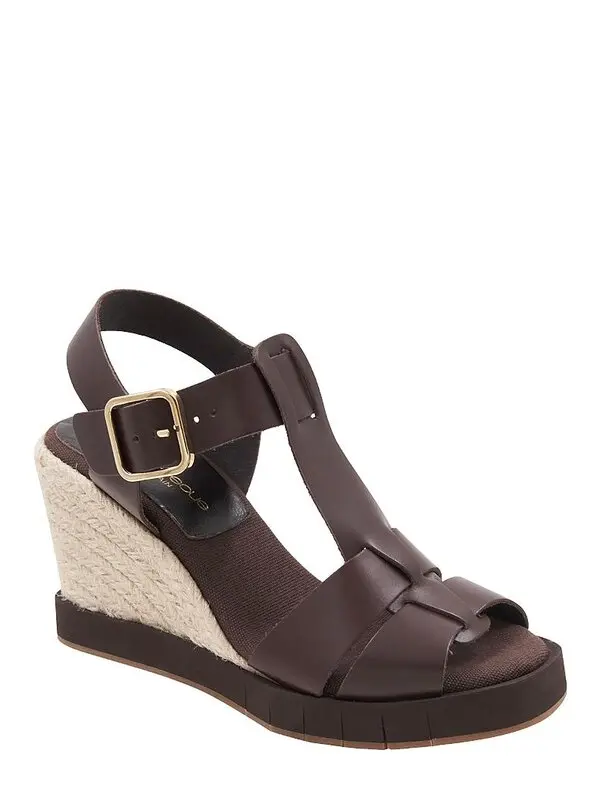 Andre Assous Farami Sole Motion Wedge Sandals - Cocoa Powder