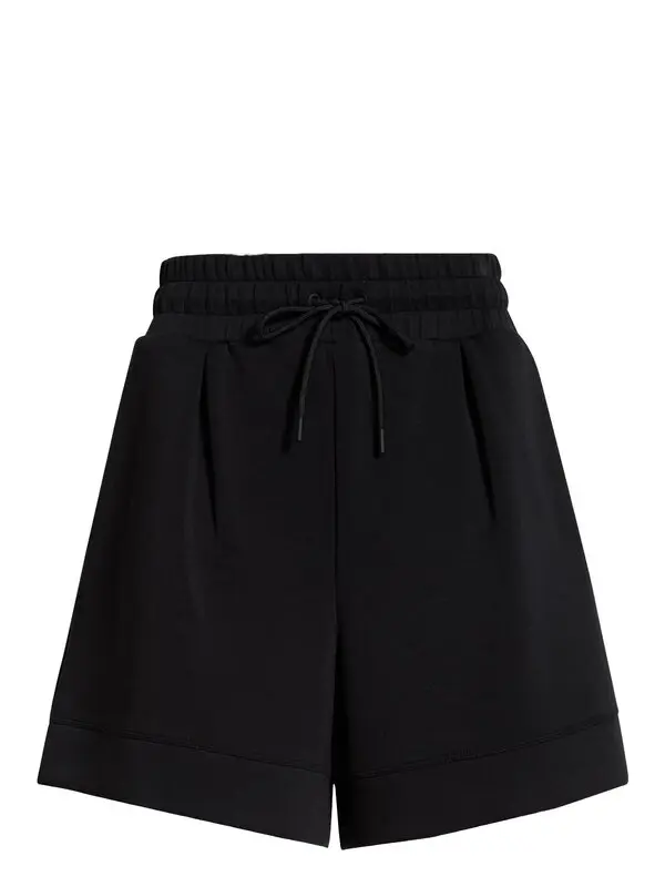 Zella Ultrasoft High Waist Knit Shorts - Black