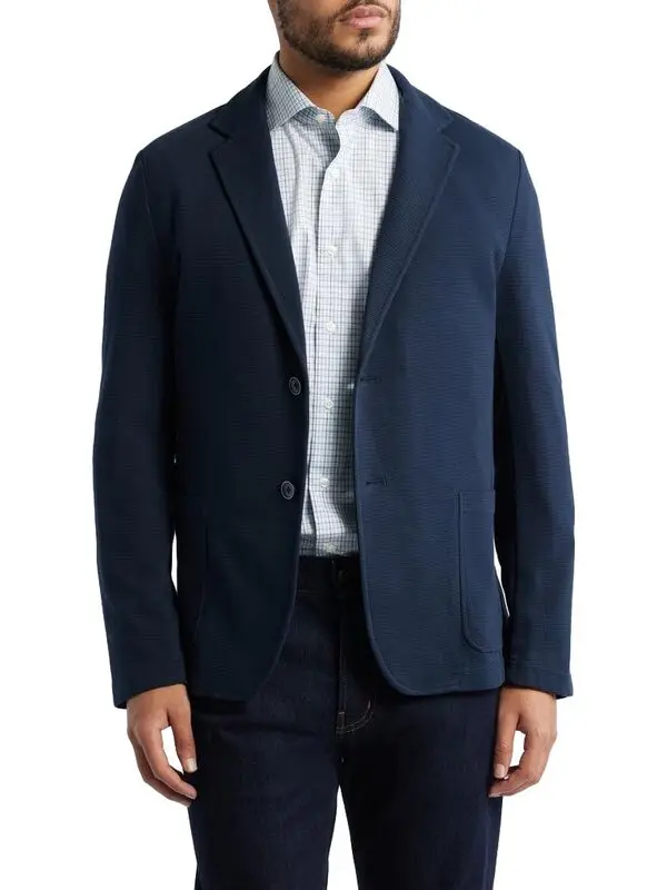 Robert Barakett Dulwich Textured Stripe Sport Coat - Navy
