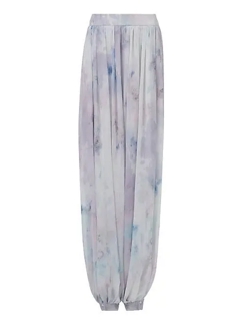 LEEM Printed Woven Harem Trousers - Multi-coloured