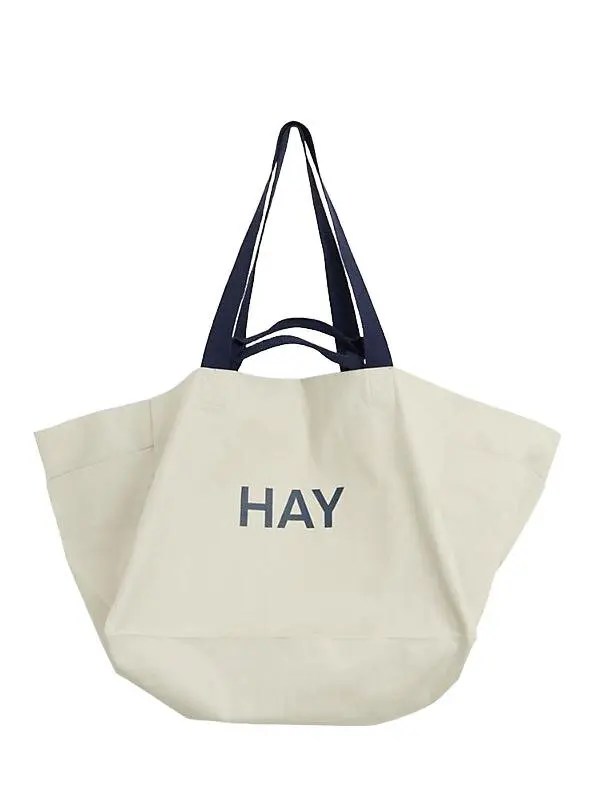 HAY Weekend Logo-print Tote Bag - Grey