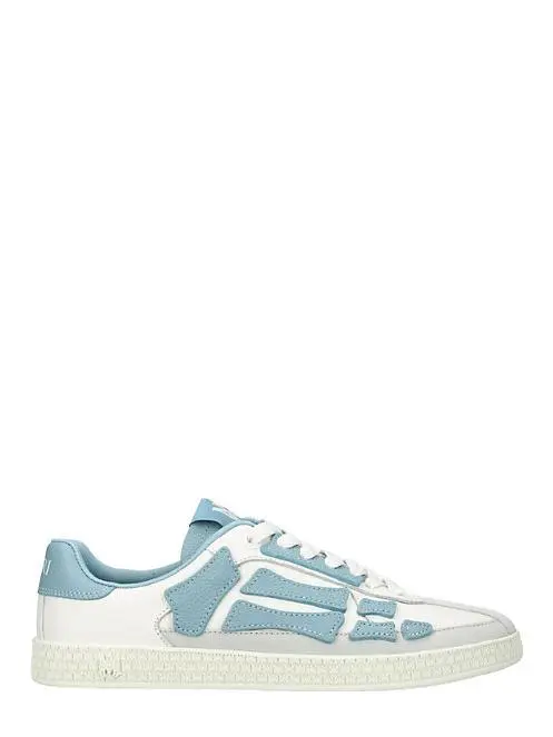 Amiri Pacific Bone Low-top Leather Trainers - Pale Blue