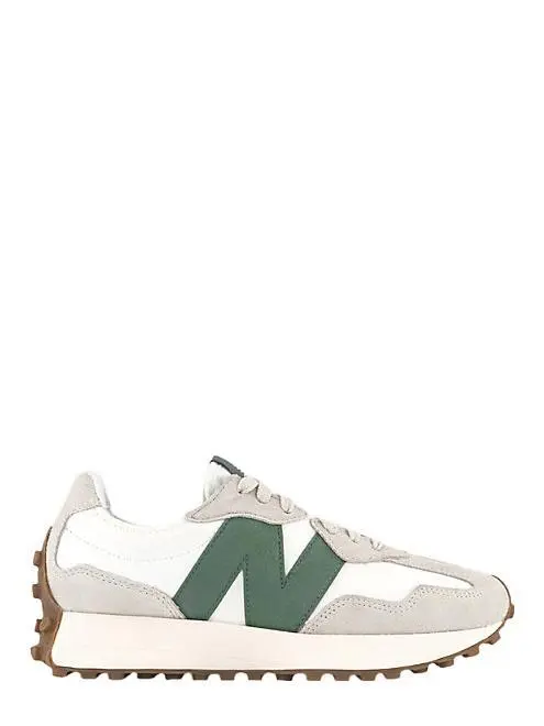 NEW BALANCE 327 Suede And Leather Low-top Trainers - Nori Offwhite