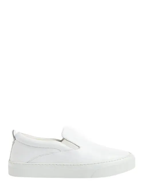 Whistles Kinsley Leather Low-top Slip-on Trainers - White