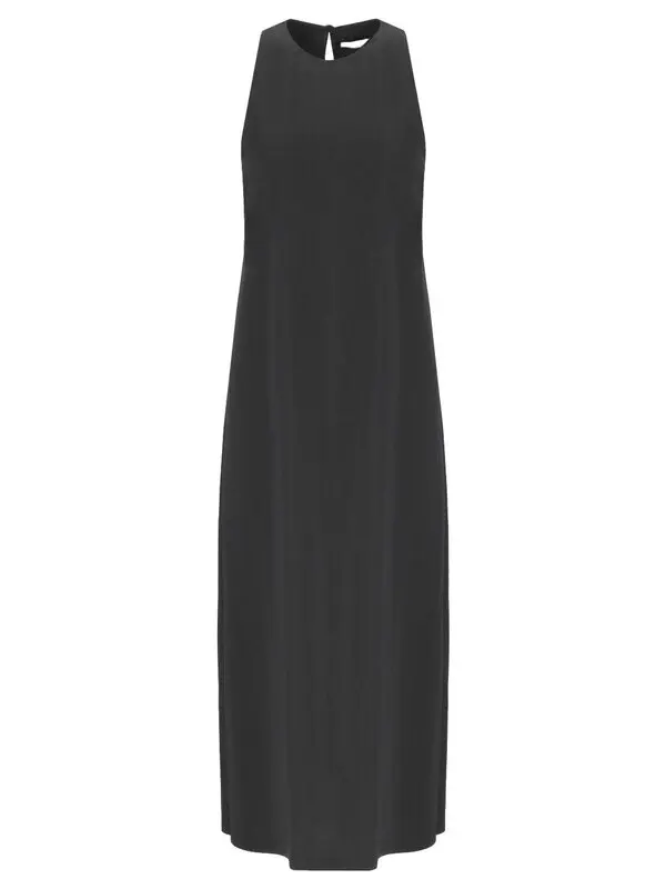 Harris Wharf London Sleeveless Maxi Dress - Black