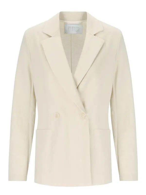 Harris Wharf London Double-breasted Blazer - Ivory
