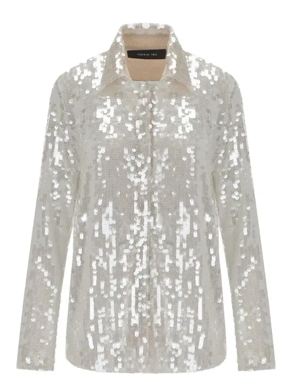 Federica Tosi Sequined Shirt - White