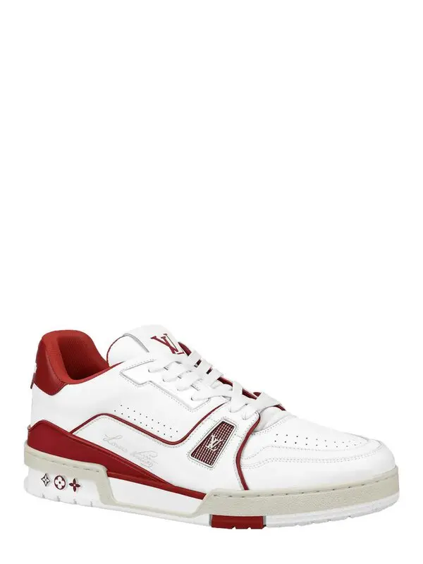 LOUIS VUITTON Trainer Sneaker - White/red