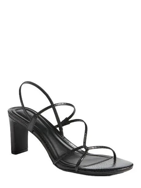 OPEN EDIT Pia Slingback Sandal - Black Snake