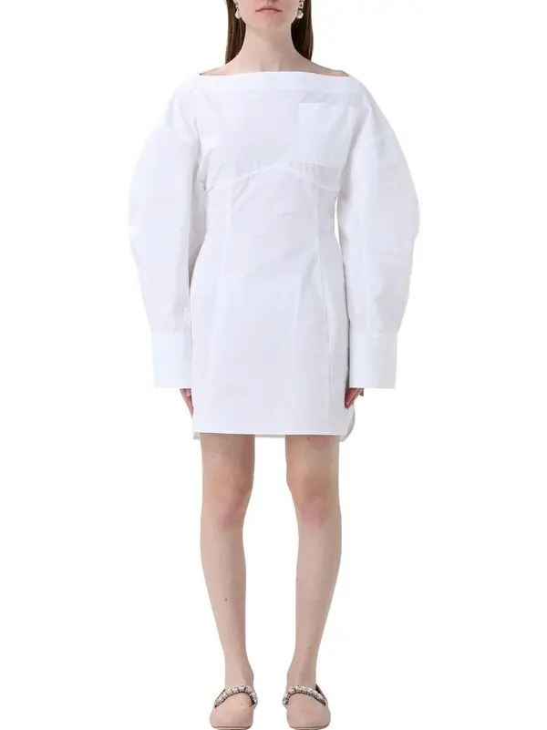 Jacquemus Mini Shirt Dress - White