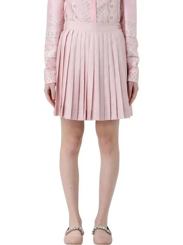 Versace Pleated Skirt - Pink