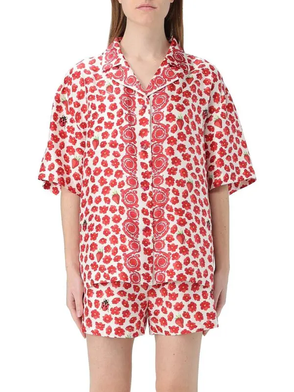 Versace Printed Shirt - Red
