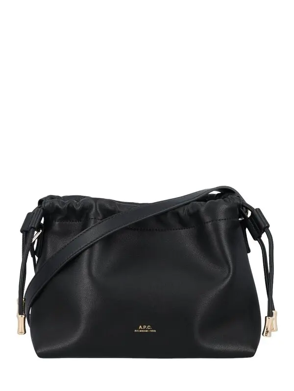 A.p.c. Ninon Mini Drawstring Bag - Black