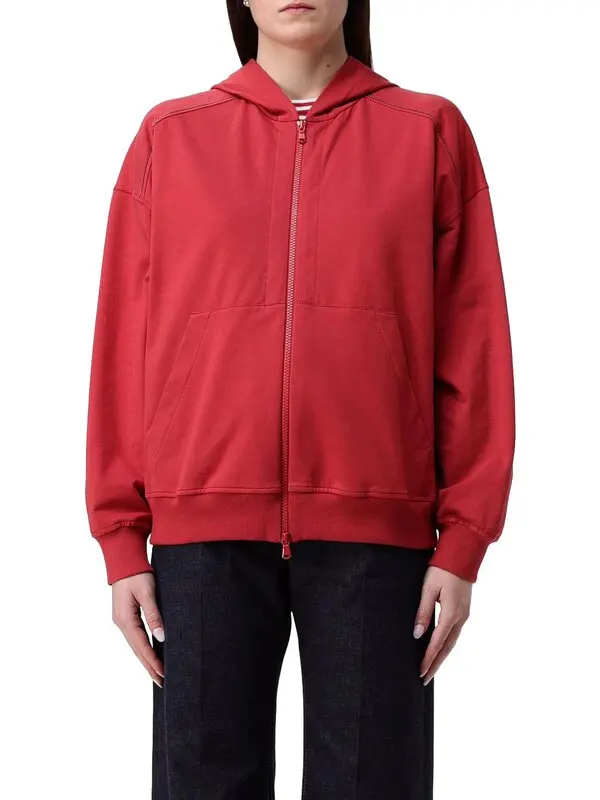 Brunello Cucinelli Zip-up Hoodie - Red